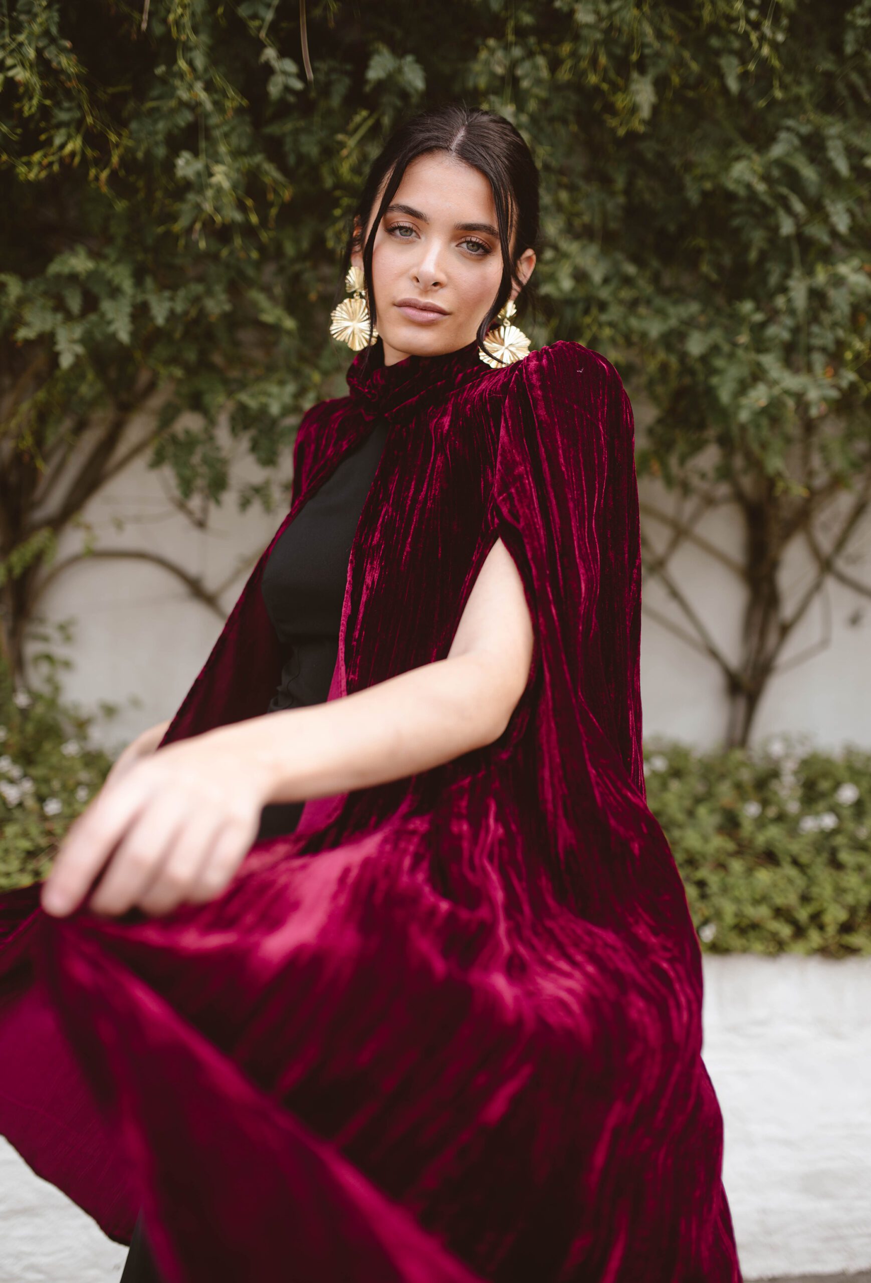 Capa Magdalena Burdeos - AnaBlack